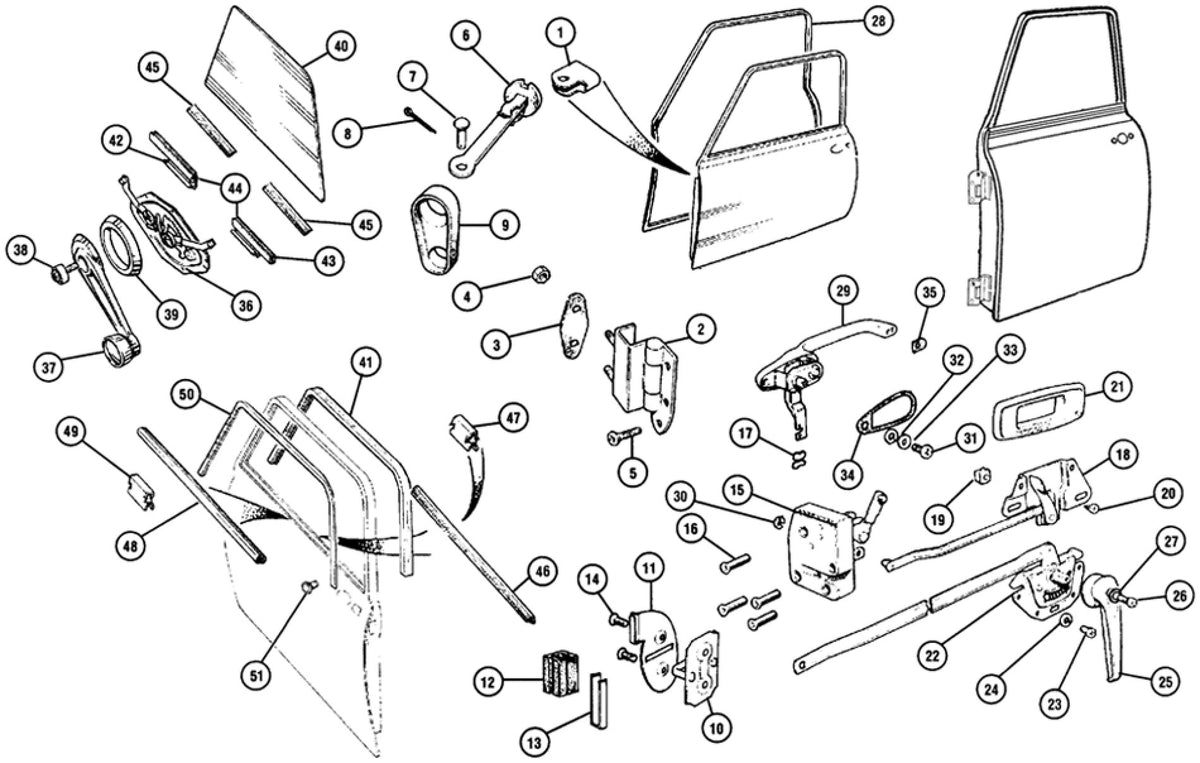 LOWER DOOR WINDOW CHANNEL, FRONT – Philips Classics